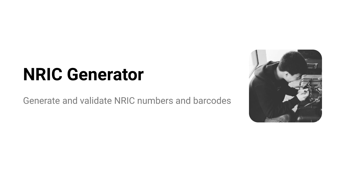 NRIC Generator